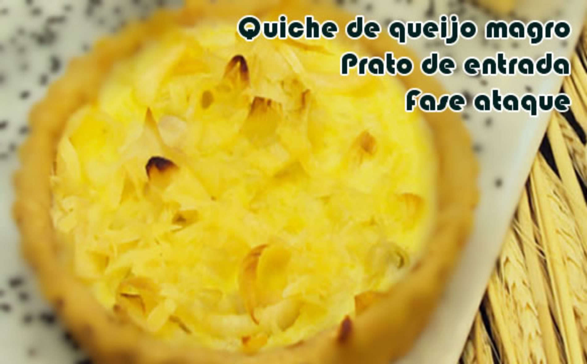 Quiche de queijo magro - Receita dukan | Receitas Fitness