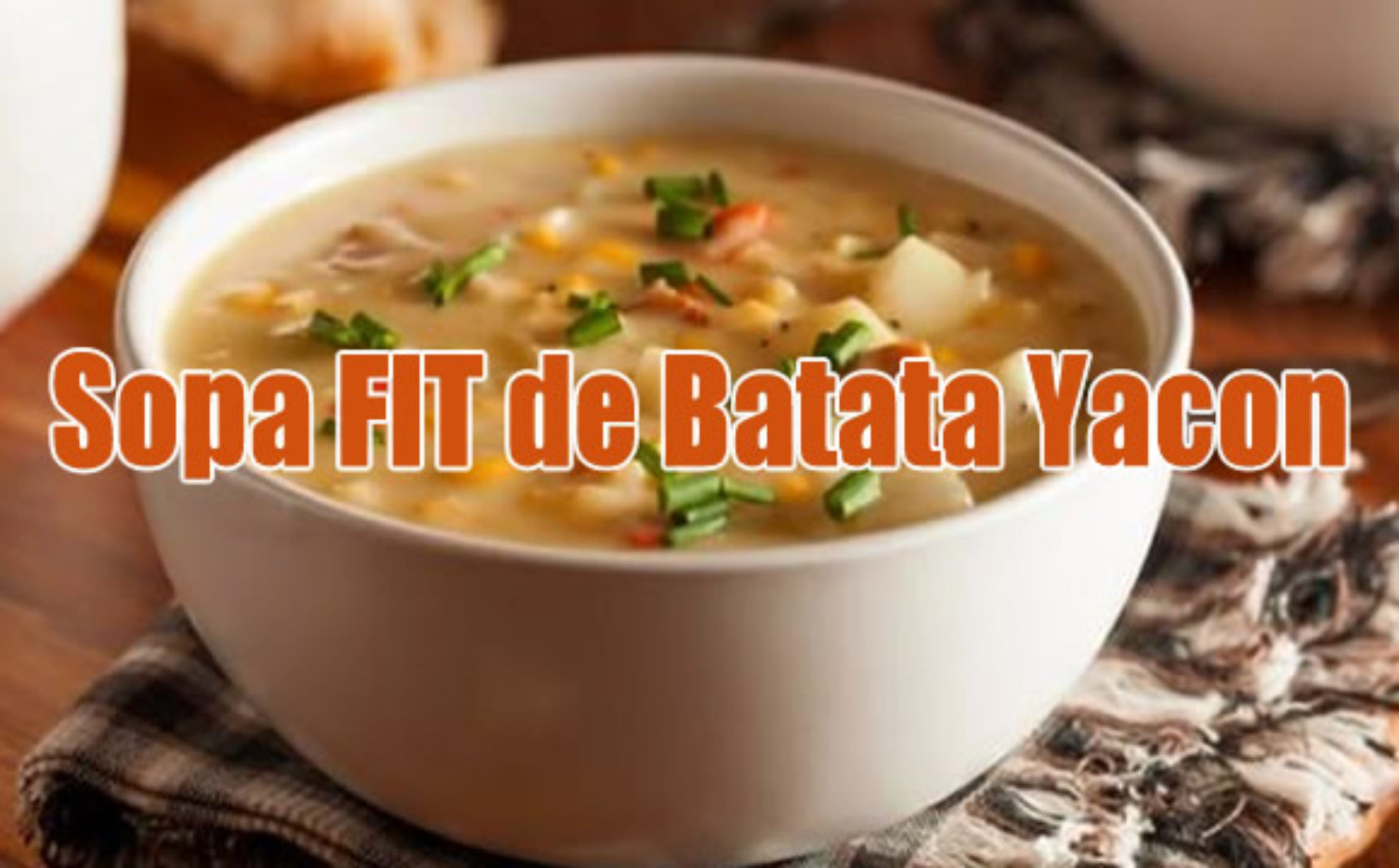 Sopa FIT de Batata Yacon para sua dieta | Receitas Fitness